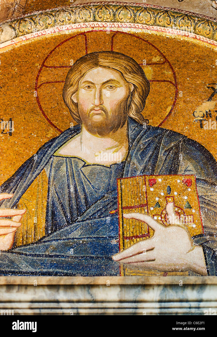 Turkey, Istanbul, Kariye Museum, Jesus Christ, fresco Stock Photo - Alamy