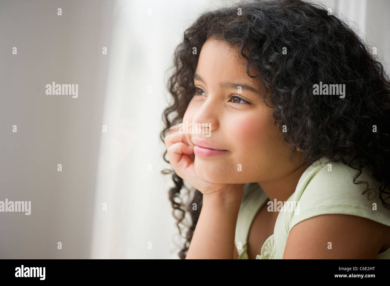USA, New Jersey, Jersey City, portrait of girl Stock Photo - Alamy
