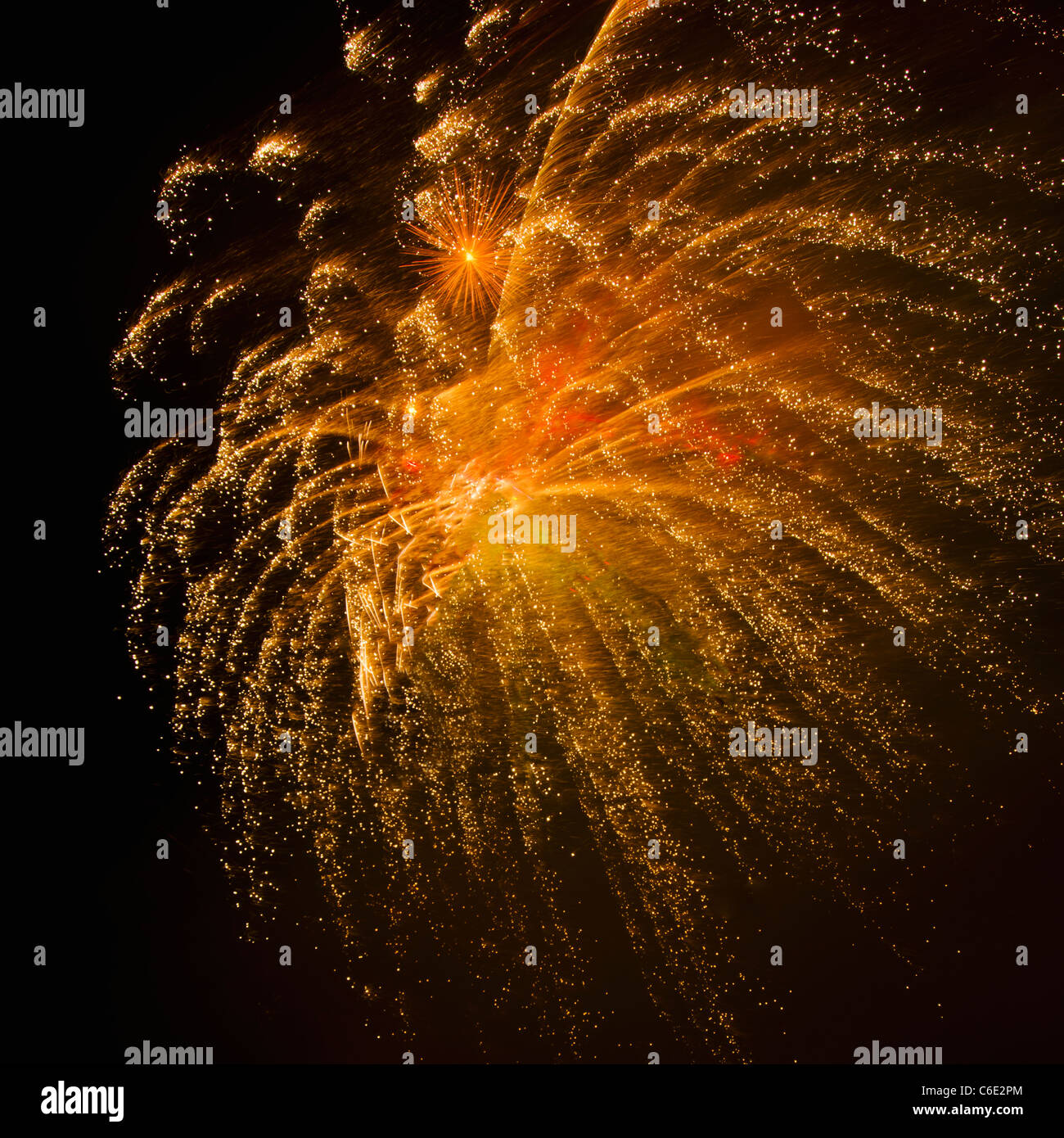 USA, Connecticut, Fireworks explosion against night sky Stock Photo - Alamy