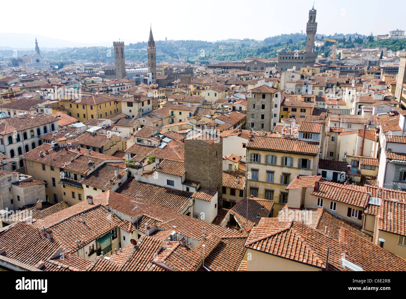 View over Florence as seen from The Duomo Stock Photo - Alamy