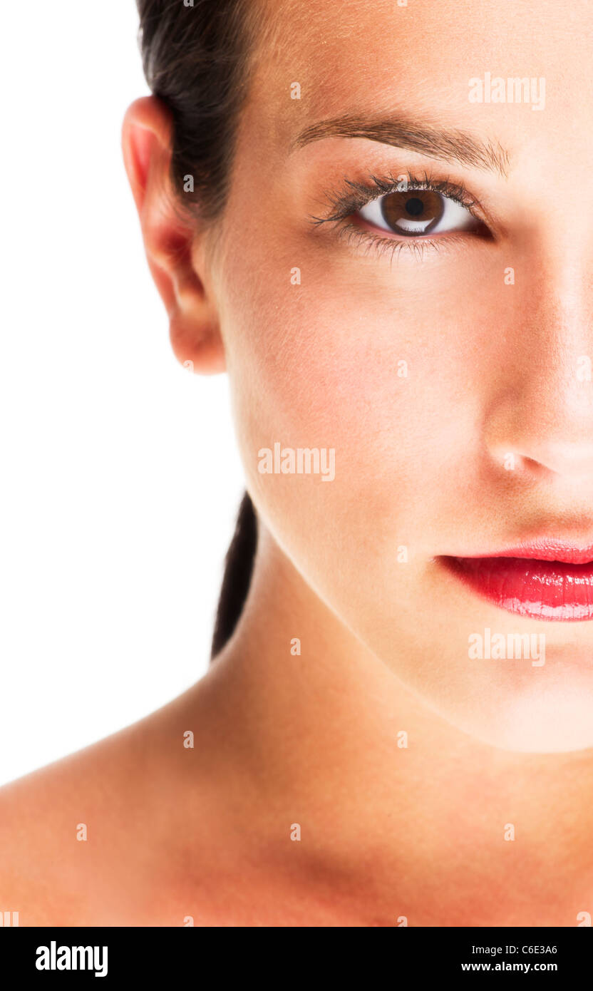 Studio portrait of young woman Stock Photo - Alamy