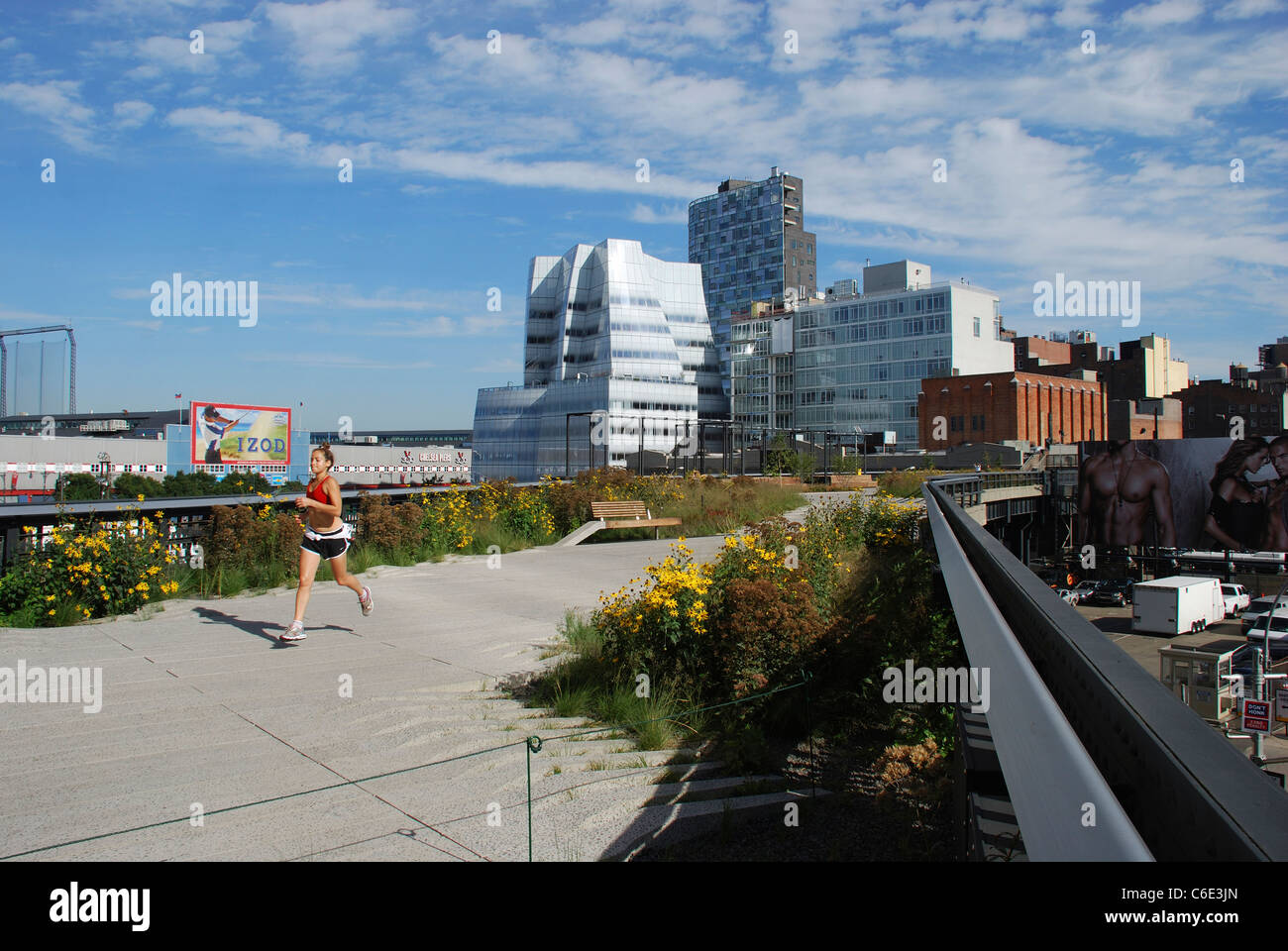 New york highline park run hi-res stock photography and images - Alamy