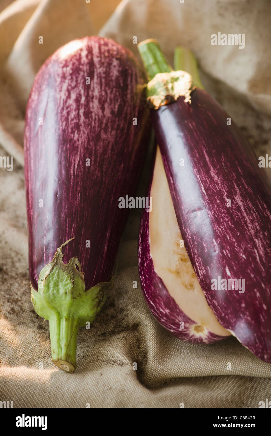 Close up of eggplant Stock Photo - Alamy