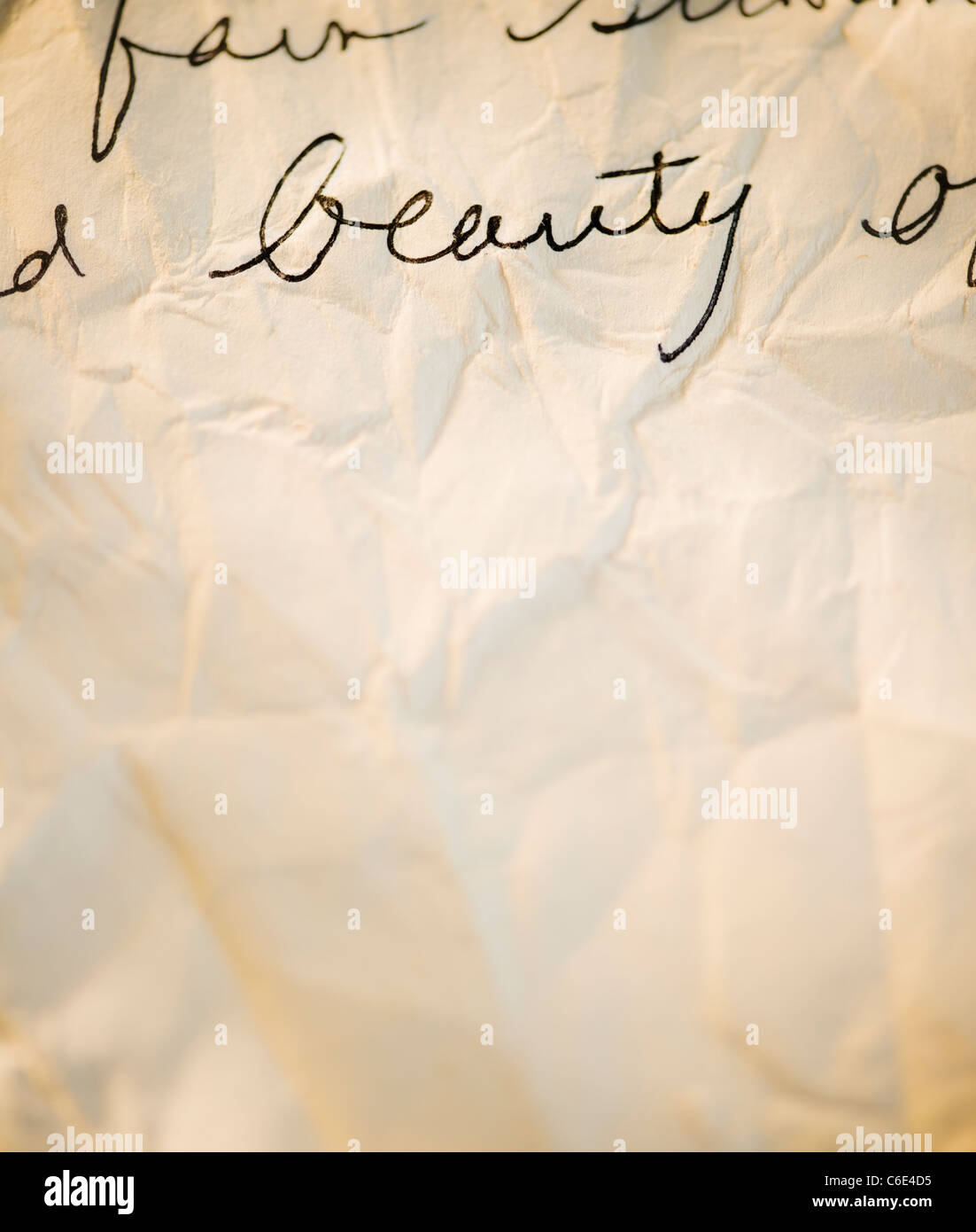 Close up of antique love letter on parchment Stock Photo - Alamy