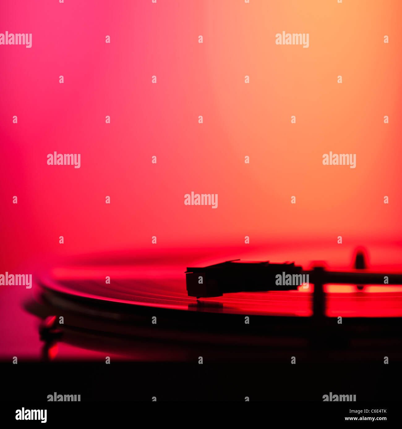 Close up turntable red light hi-res stock photography and images - Alamy