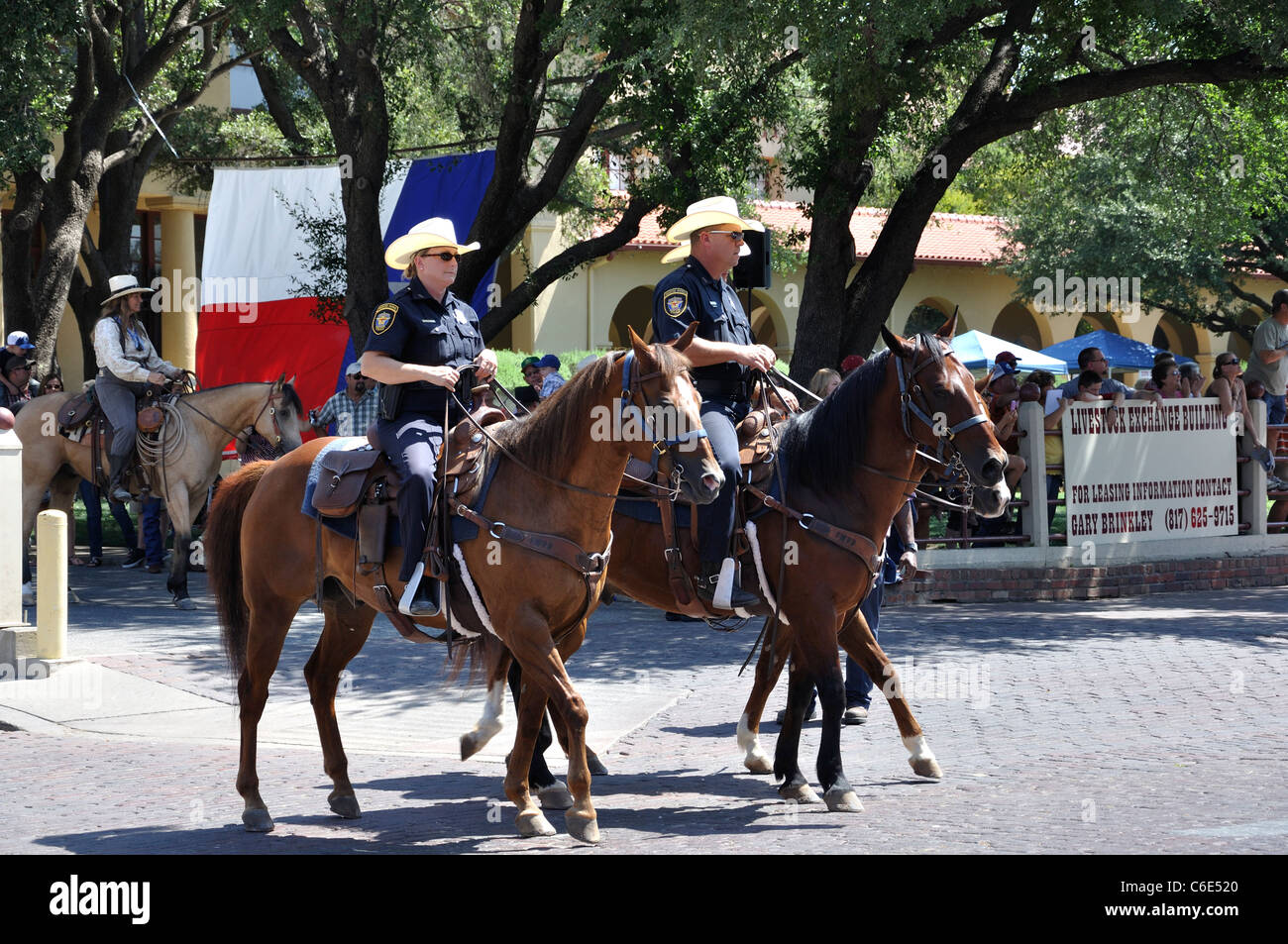 Police on parade, National Day of the American Cowboy, annual cowboy ...