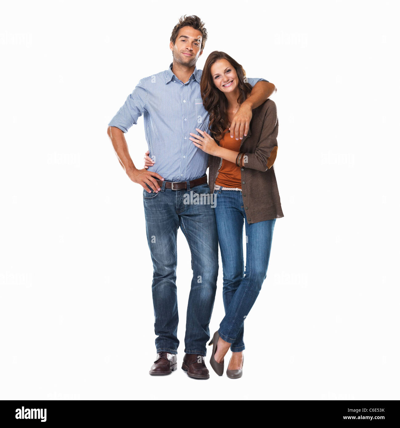 White background happiness Cut Out Stock Images & Pictures - Alamy