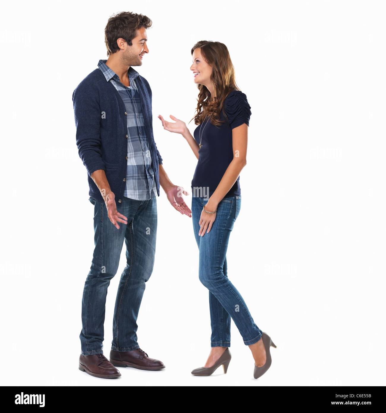 Two men talking Cut Out Stock Images & Pictures - Alamy