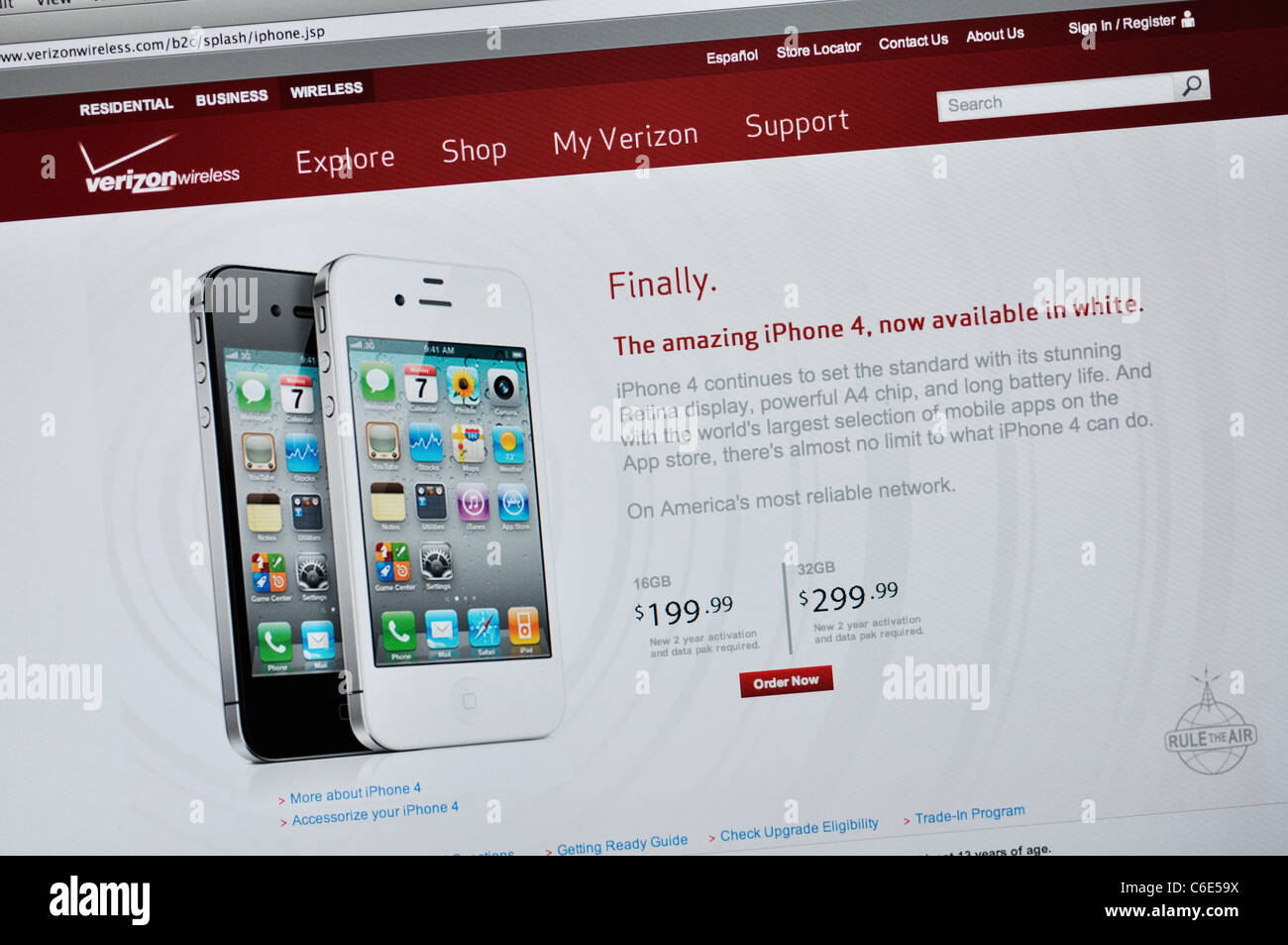 Verizon wireless iphone hi-res stock photography and images - Alamy