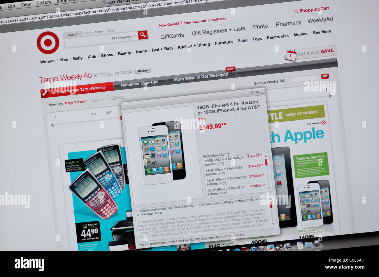 Target store website Stock Photo - Alamy