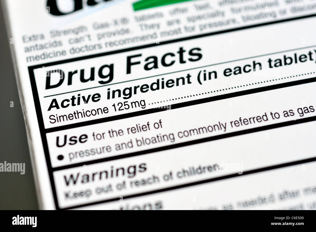 Gas-X antigas medication Stock Photo - Alamy