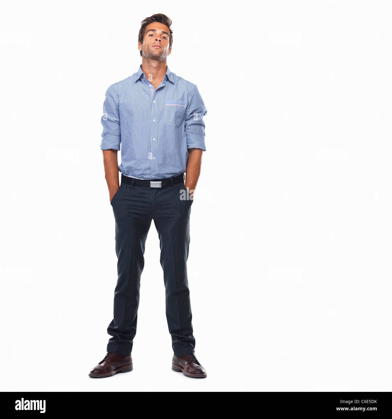 Hand in pockets Cut Out Stock Images & Pictures - Alamy