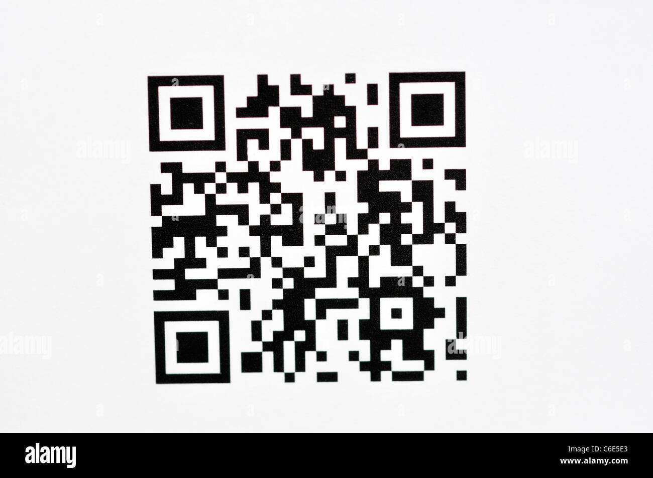 QR Quick Response code Stock Photo - Alamy