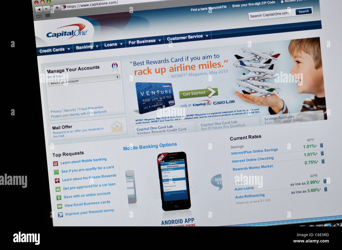Capital one website store