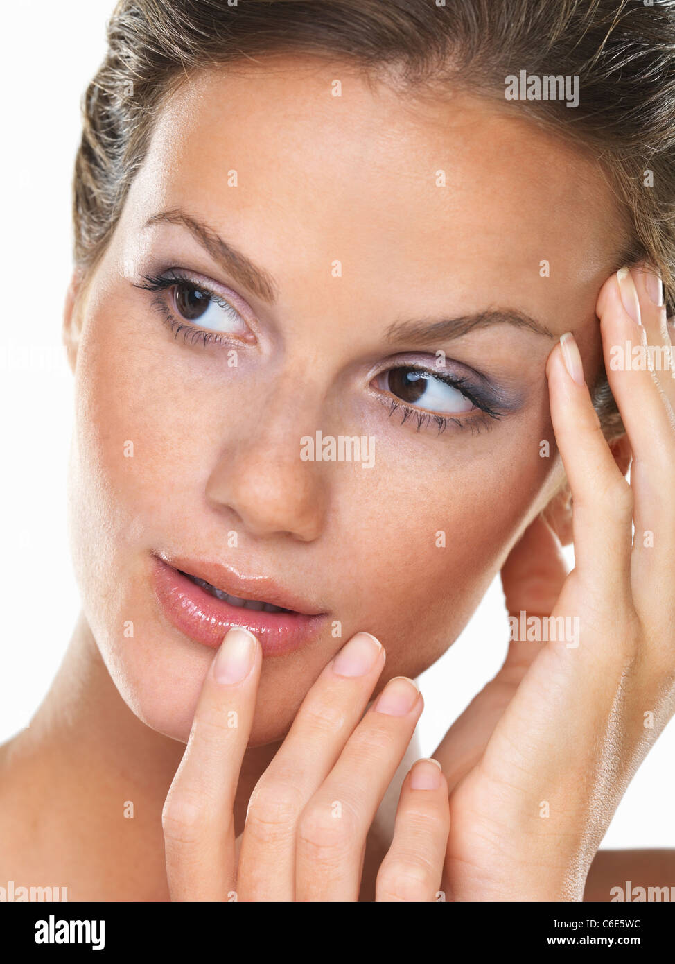Woman portrait beauty beautiful Cut Out Stock Images & Pictures - Alamy