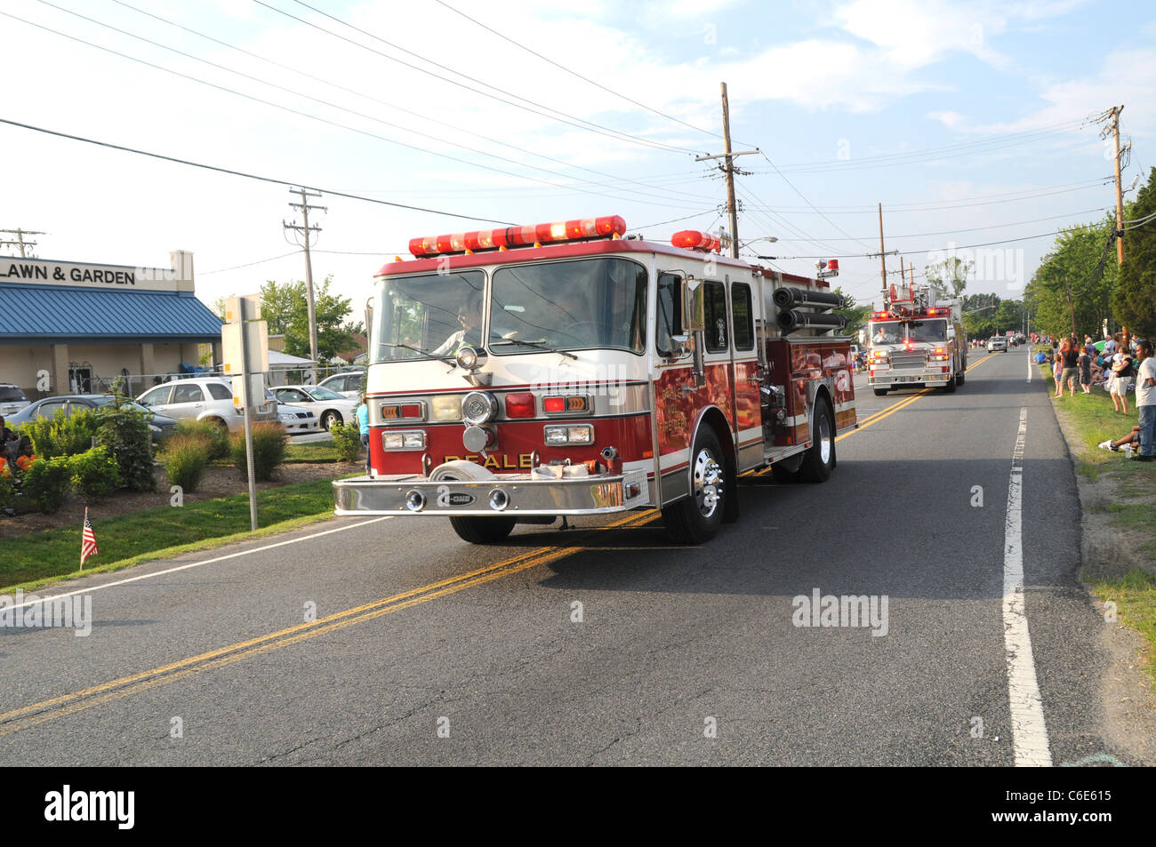 Fire truck responding call hi-res stock photography and images - Alamy