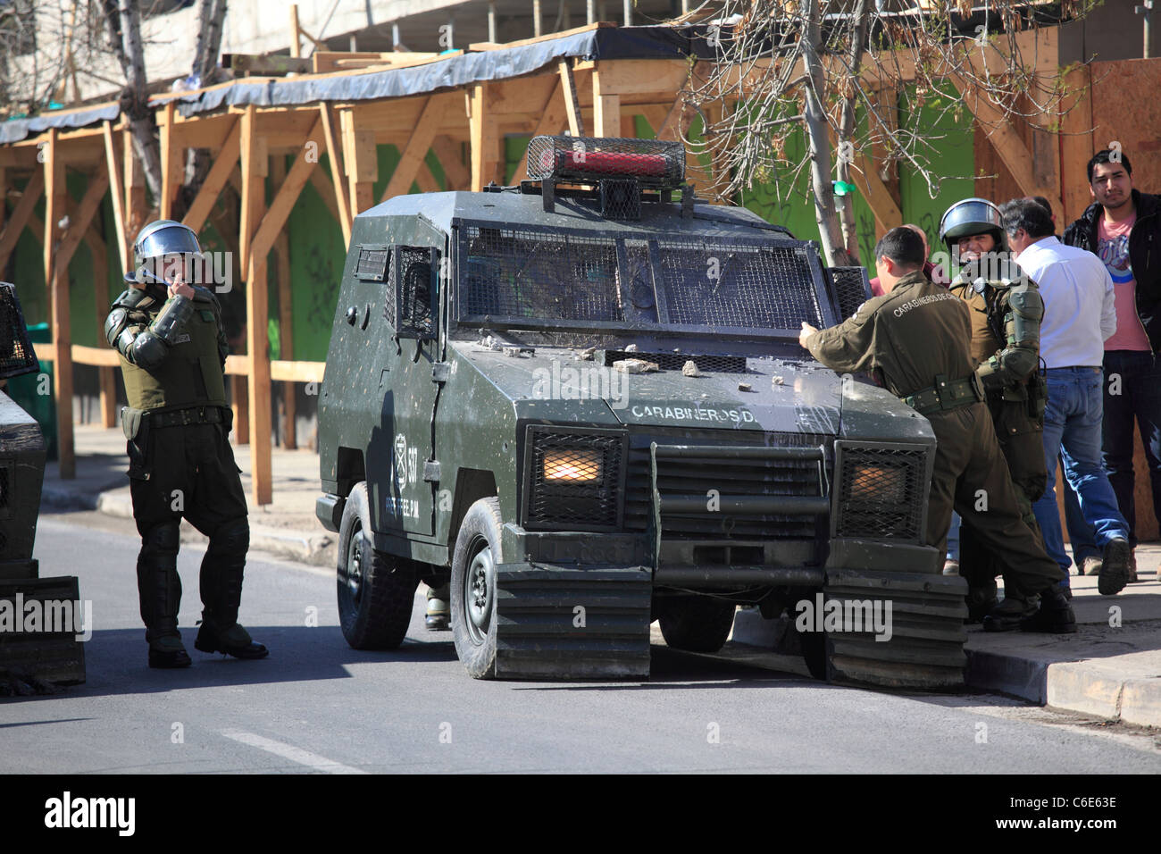 Violence during student strike hi-res stock photography and images - Alamy