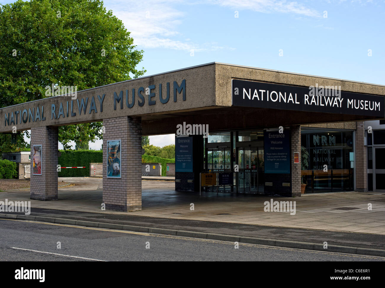 Entrance to the National Railway Museum in York, England Stock Photo ...