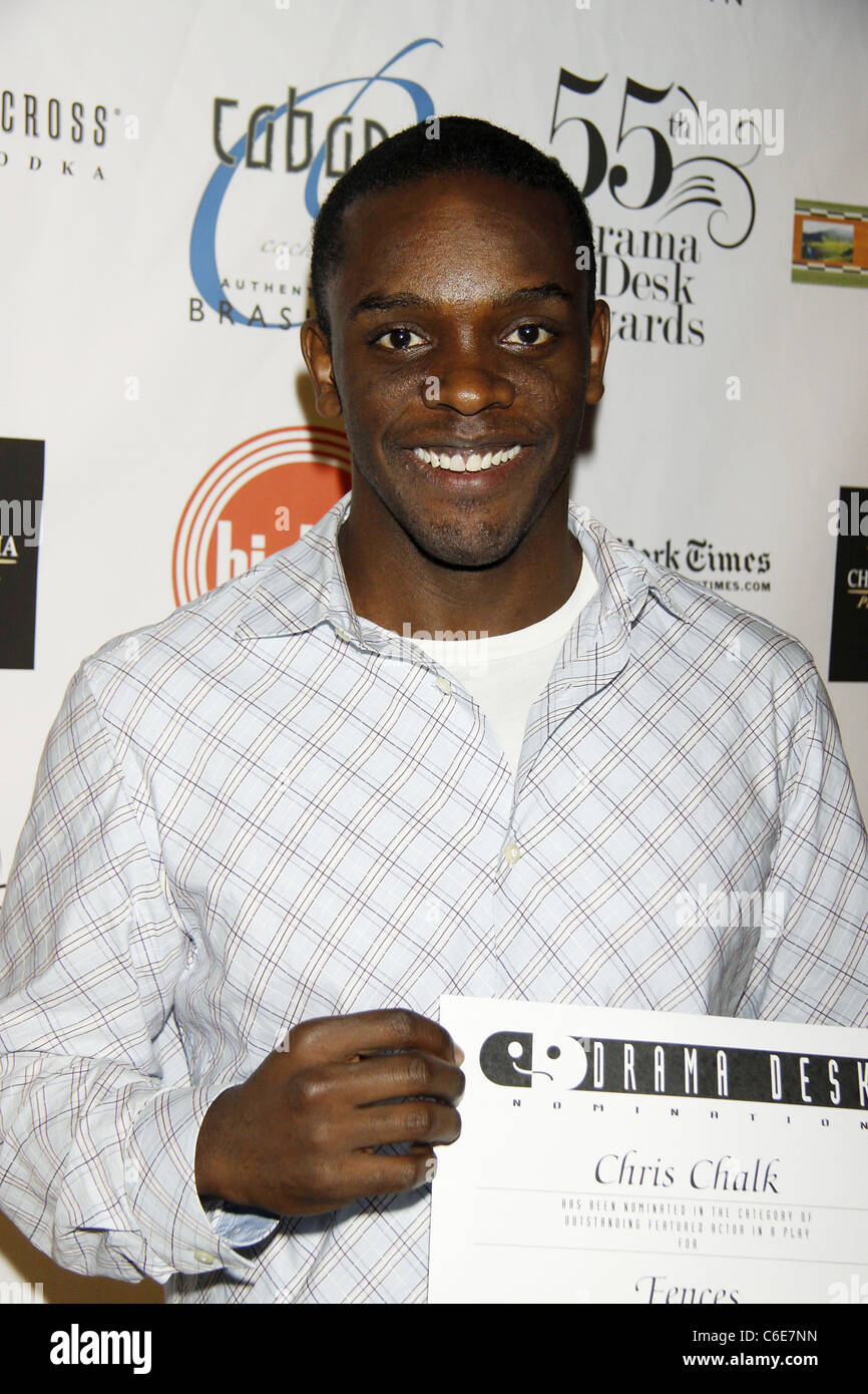 Chris Chalk The Official 2010 Drama Desk Award Nominees Reception held ...
