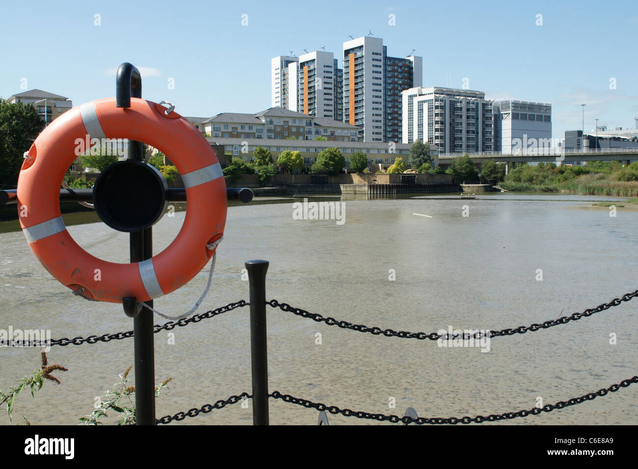 East India Dock Basin, East London Stock Photo - Alamy