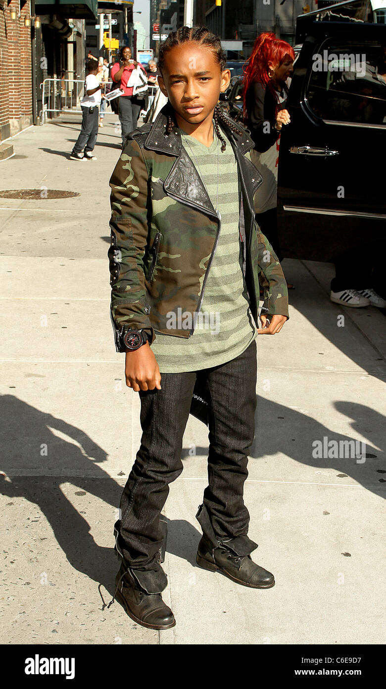 Jaden Smith Celebrities at the Ed Sullivan Theater for the 'Late Show ...