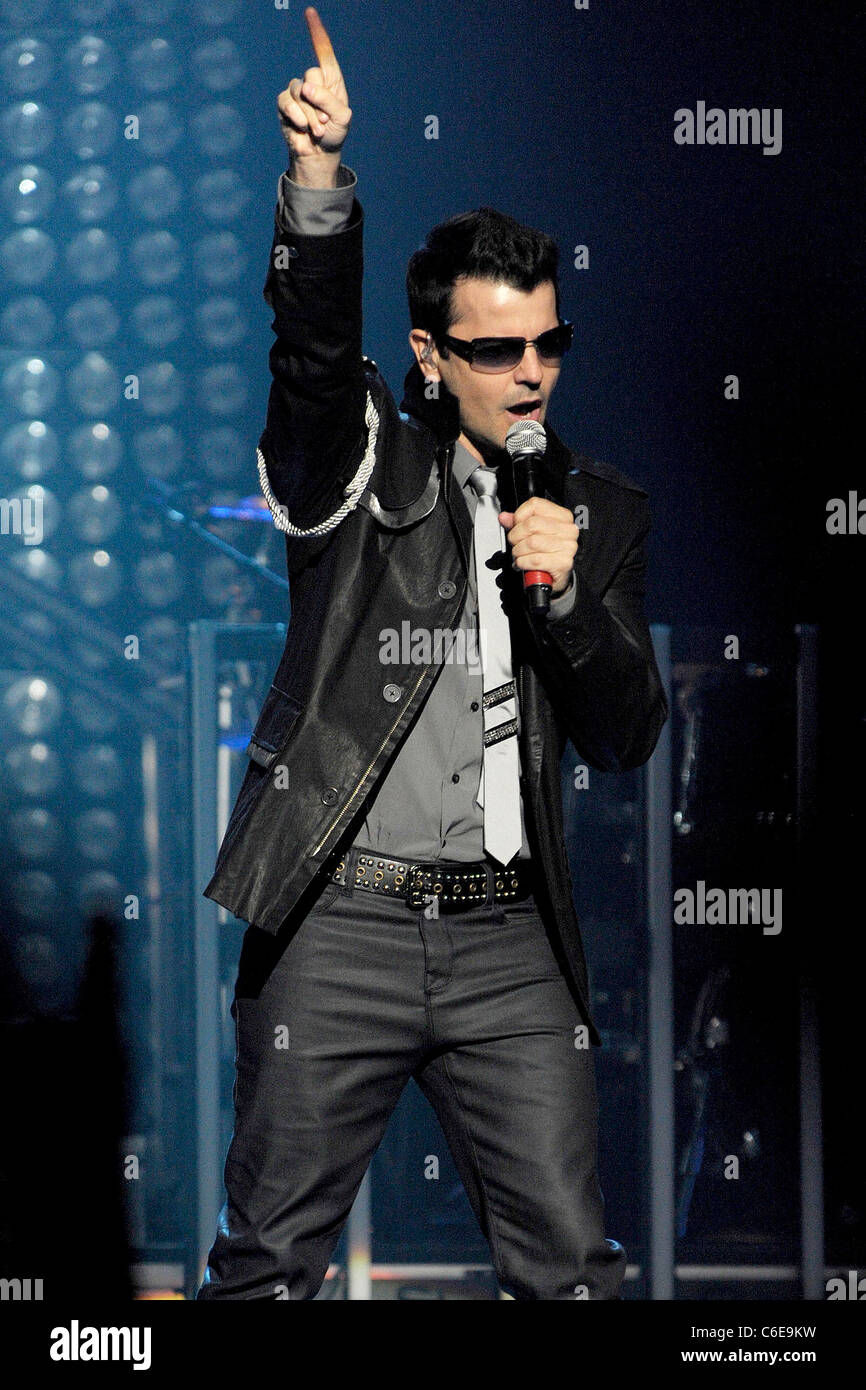 Jordan Knight New Kids on The Block performing live on stage during ...
