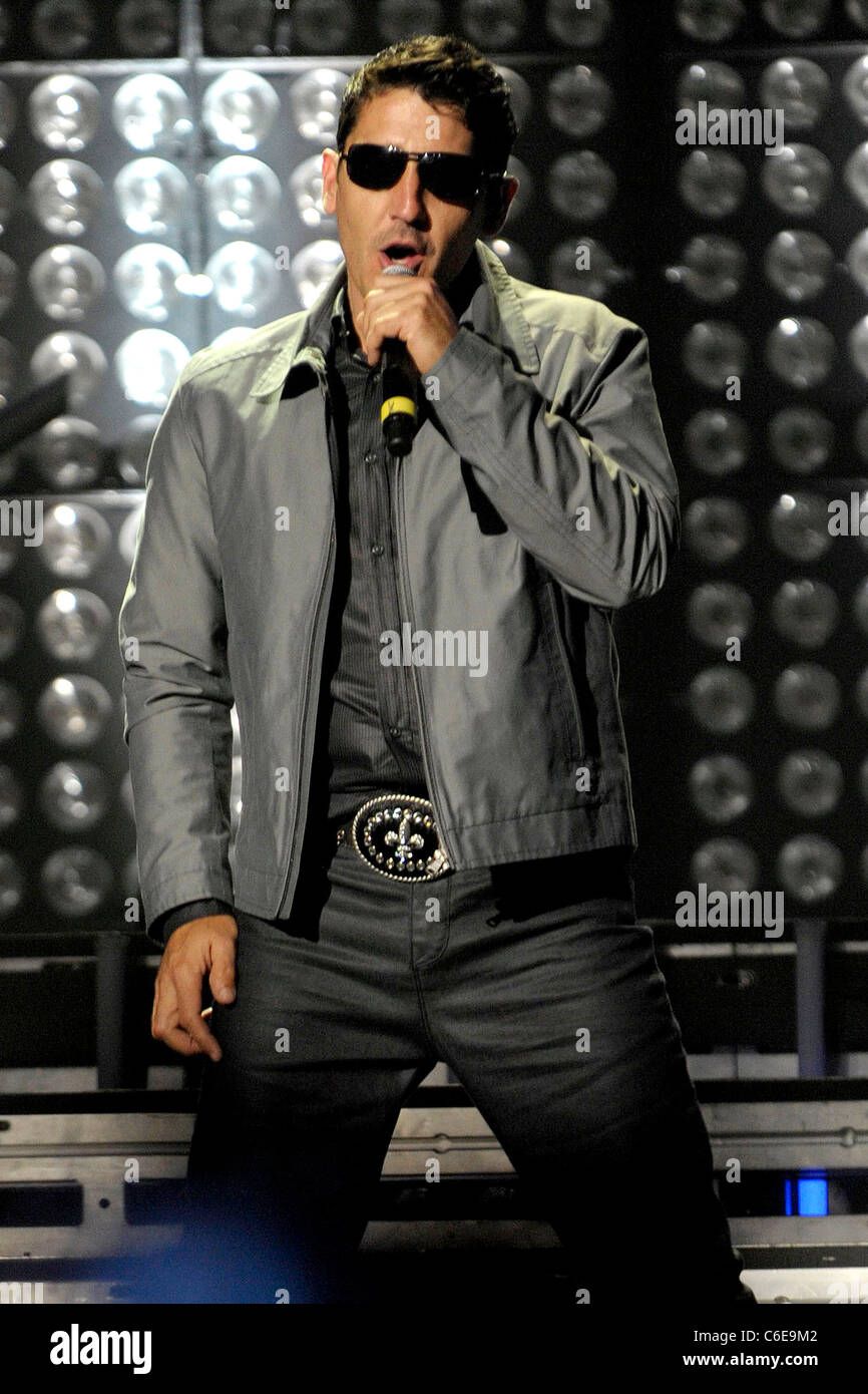 Jonathan Knight New Kids on The Block performing live on stage during ...