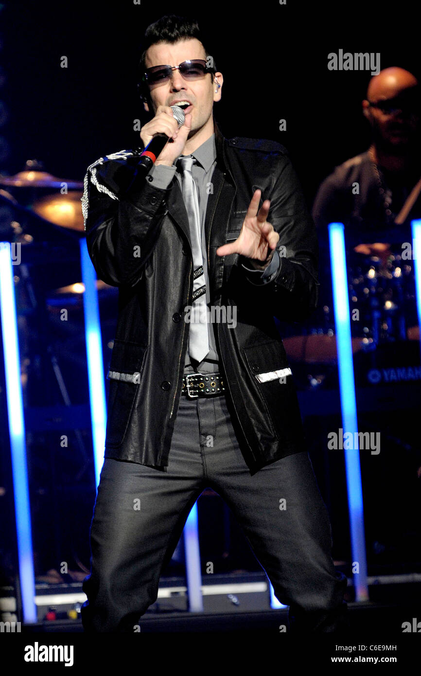 Jordan Knight New Kids on The Block performing live on stage during ...