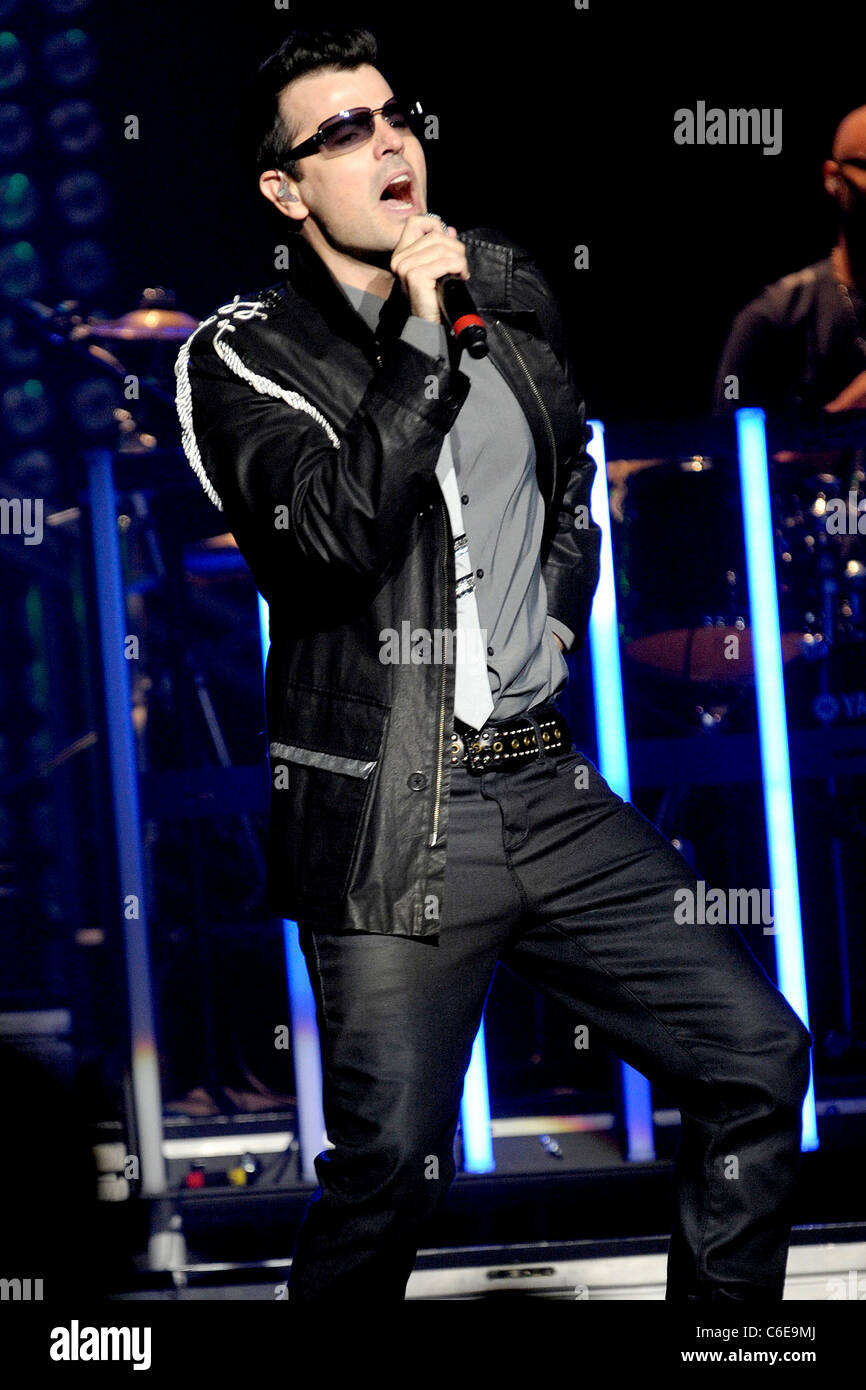 Jordan Knight New Kids on The Block performing live on stage during ...