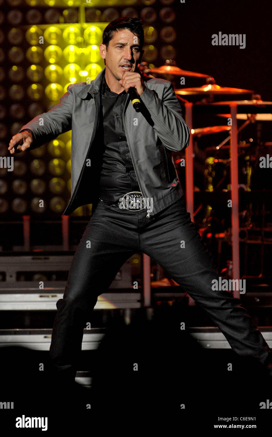 Jonathan Knight New Kids on The Block performing live on stage during ...