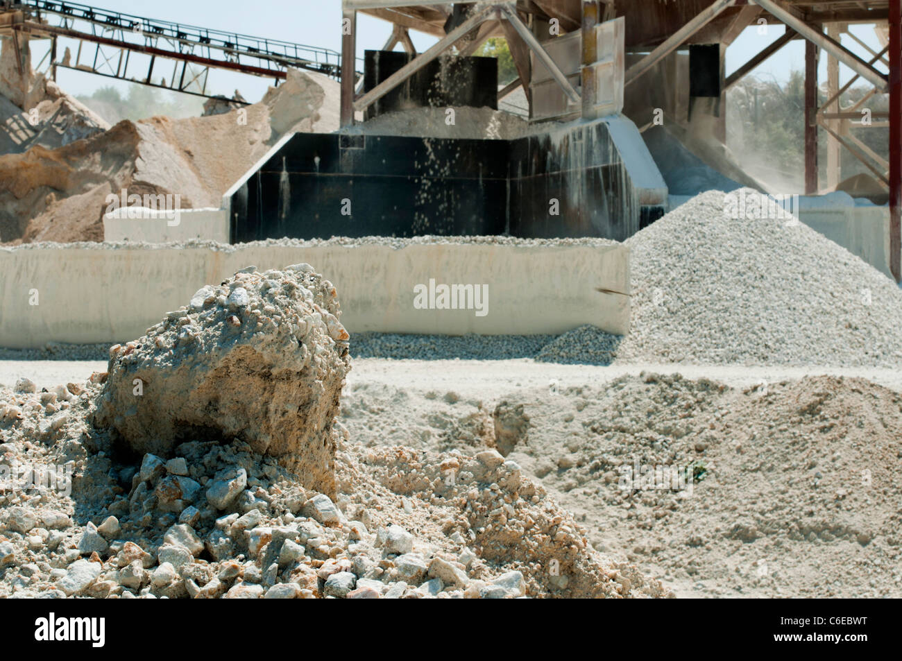 Stone quarry of limestone. Horizontal image Stock Photo - Alamy