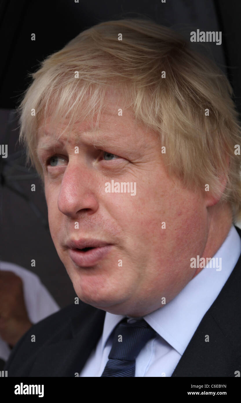 London Mayor Boris Johnson campaigning for re-election in the capital ...