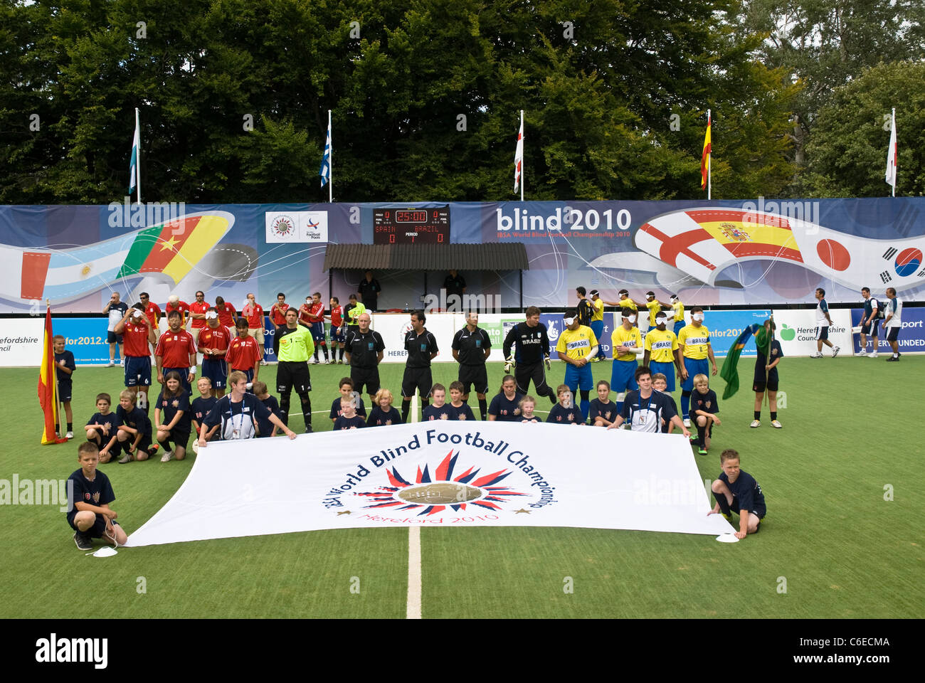 Spain and Brazil line up for the final of the IBSA World Blind Football ...