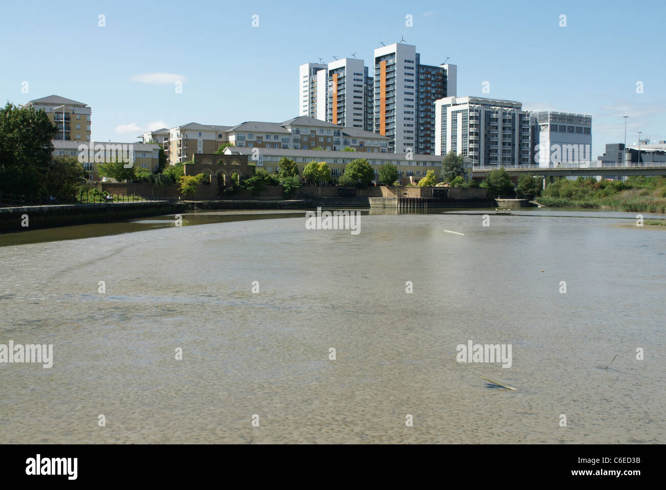 East India Dock Basin, East London Stock Photo - Alamy