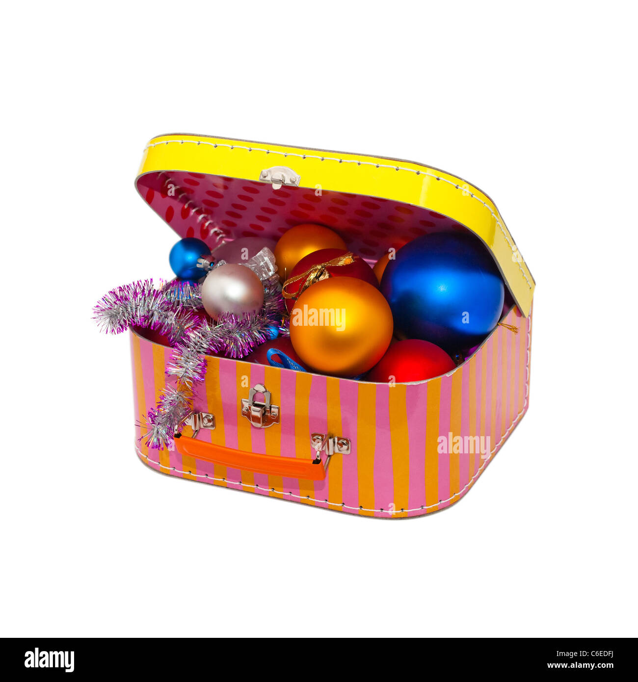 Christmas toys in gift Cut Out Stock Images & Pictures - Alamy