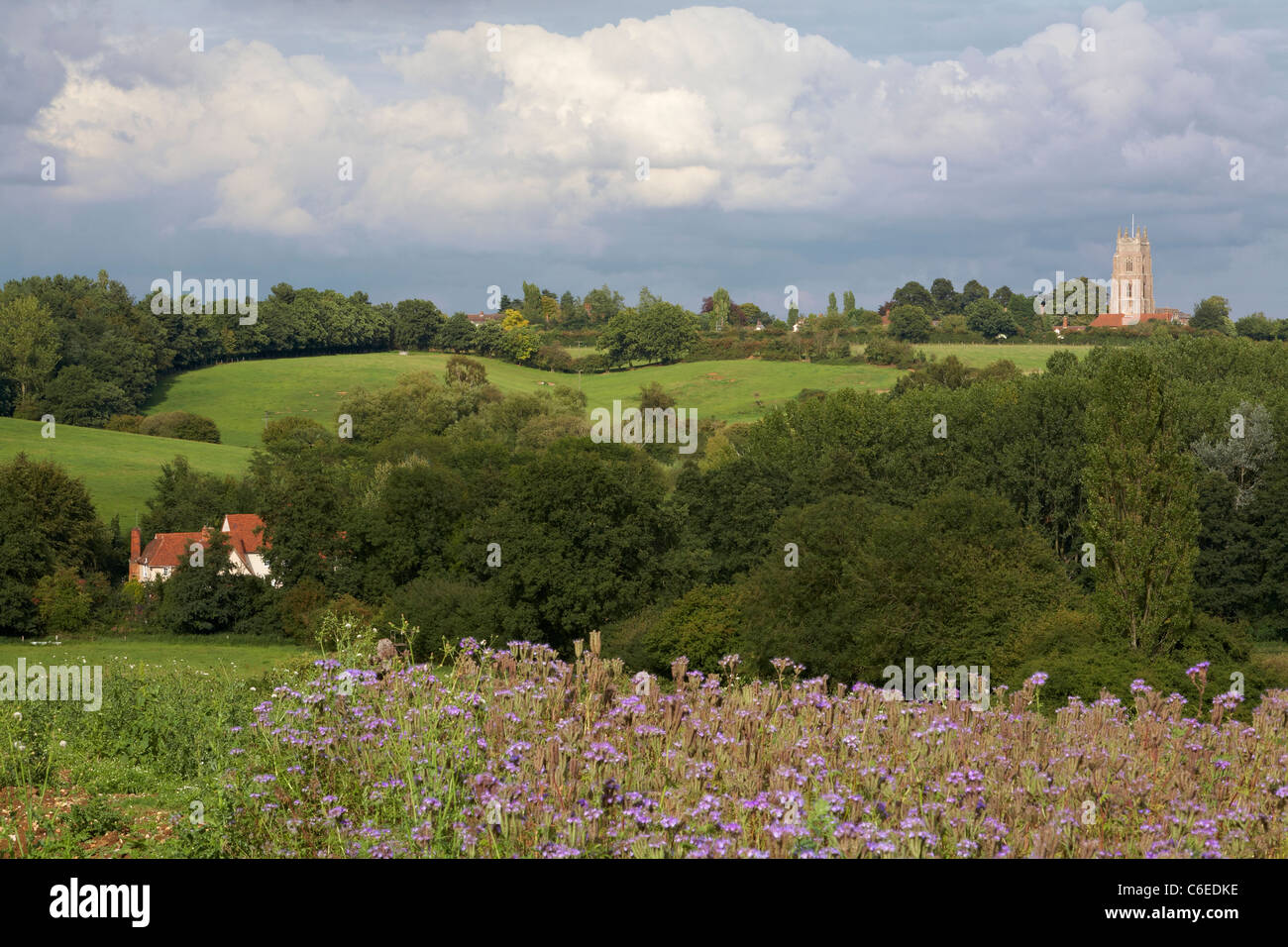 Great Britain England Suffolk view to Stoke by Nayland Church of St ...