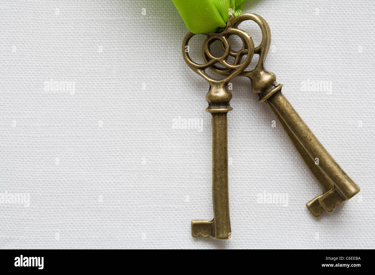 Studio shot of old-fashioned keys Stock Photo - Alamy