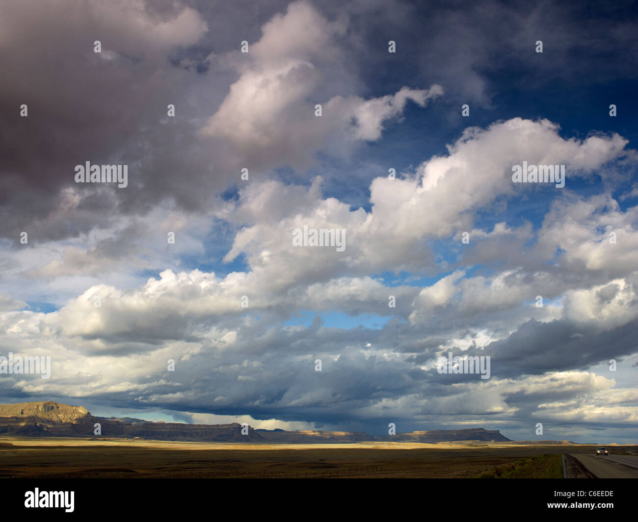 USA, Utah, Clouds over desert landscape Stock Photo - Alamy