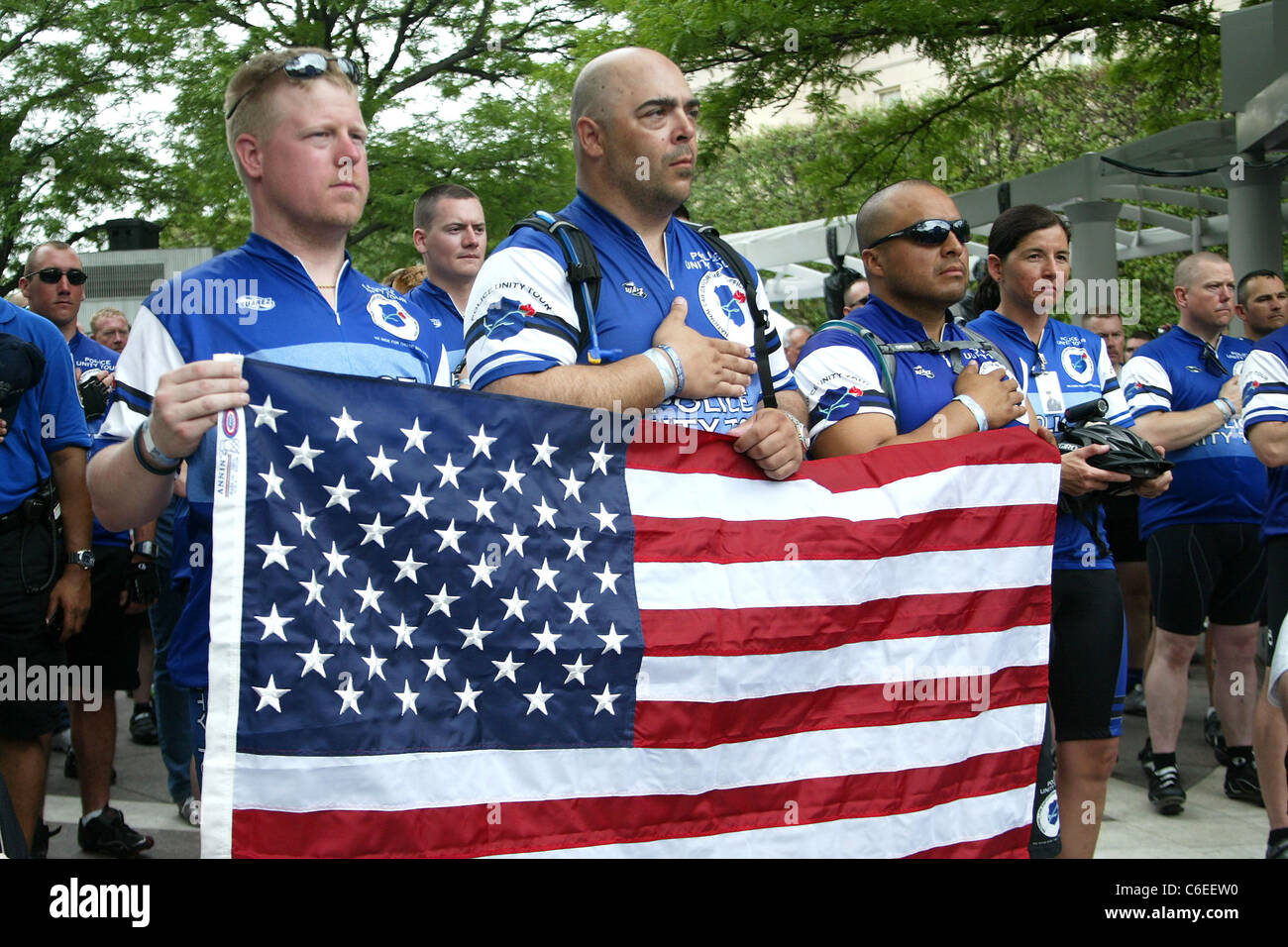 The Police Unity Tour arrives at the National Enforcement Memorial ...
