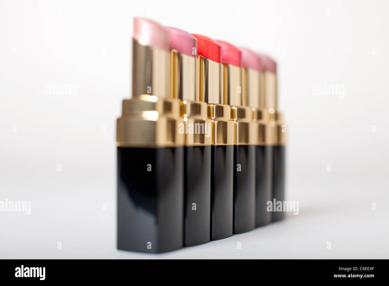 Six lipsticks hi-res stock photography and images - Alamy