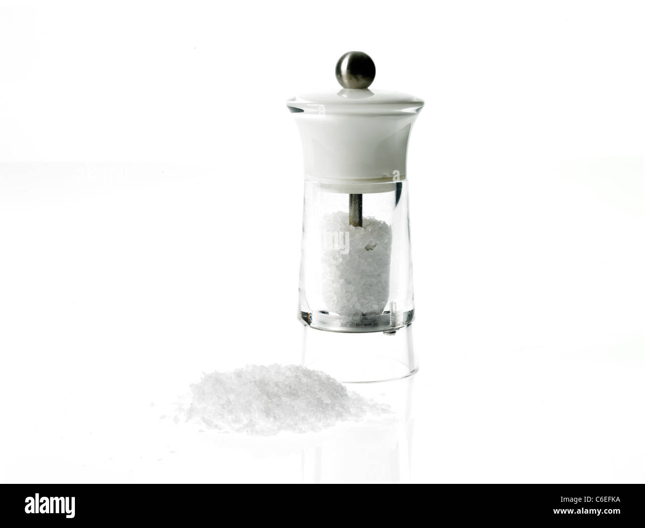 Studio shot of salt grinder Stock Photo - Alamy
