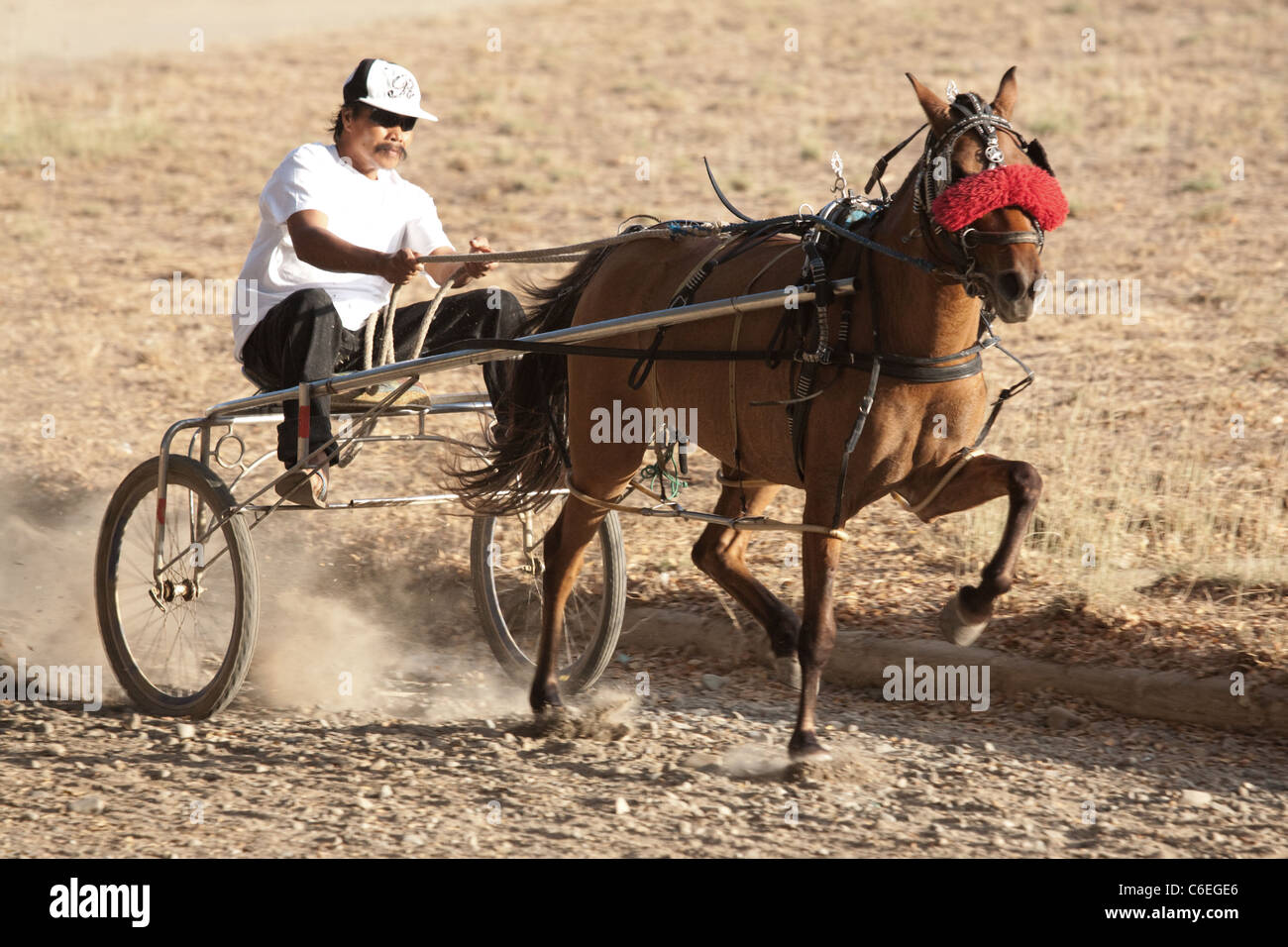 Traditional Horse Race in the Philippines Stock Photo - Alamy