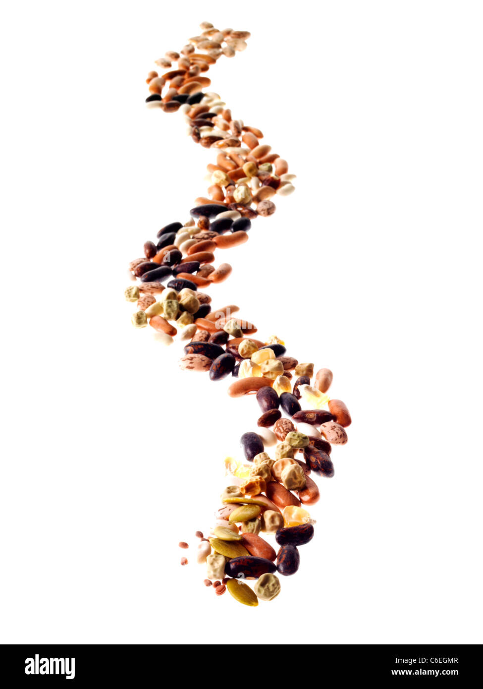 Studio shot of Mixed Seeds on white background Stock Photo - Alamy