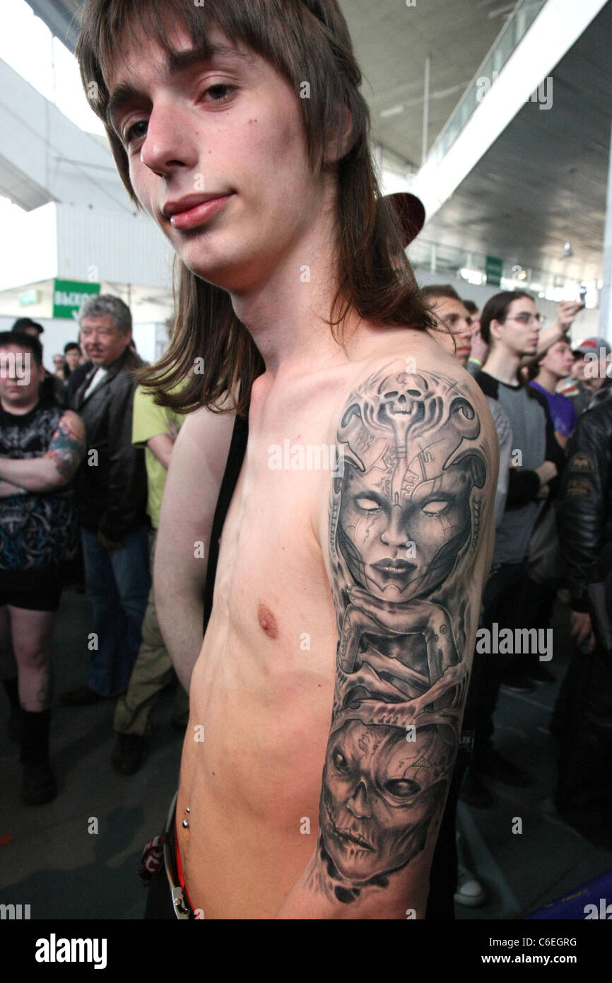 Tattoo Moscow Tattoo Congress Moscow, Russia - 30.04.10 Stock Photo - Alamy