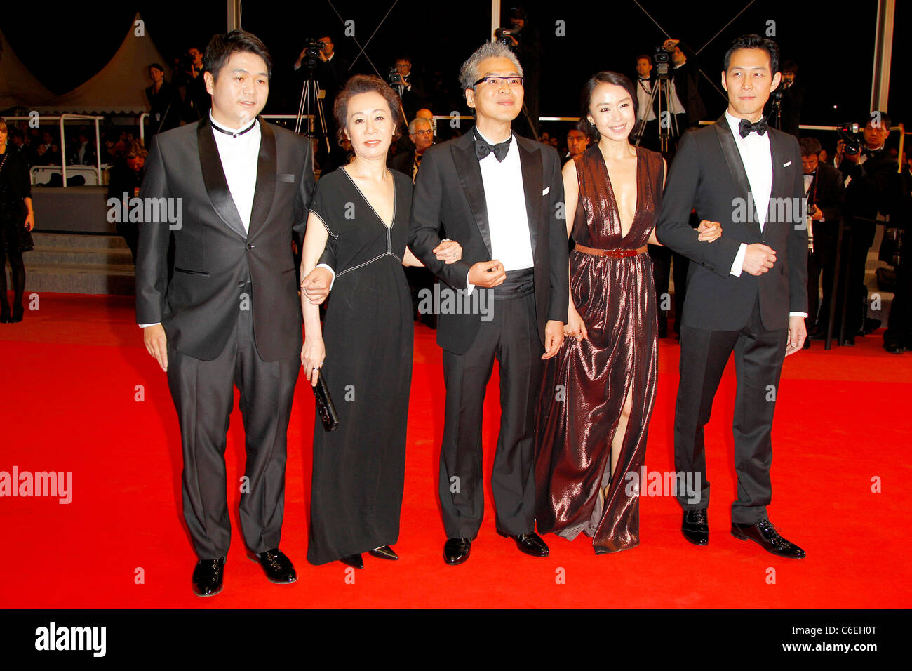 Jason Chae, actress Youn Yuh-Jung, director Im Sang-Soo with Jeon Do ...