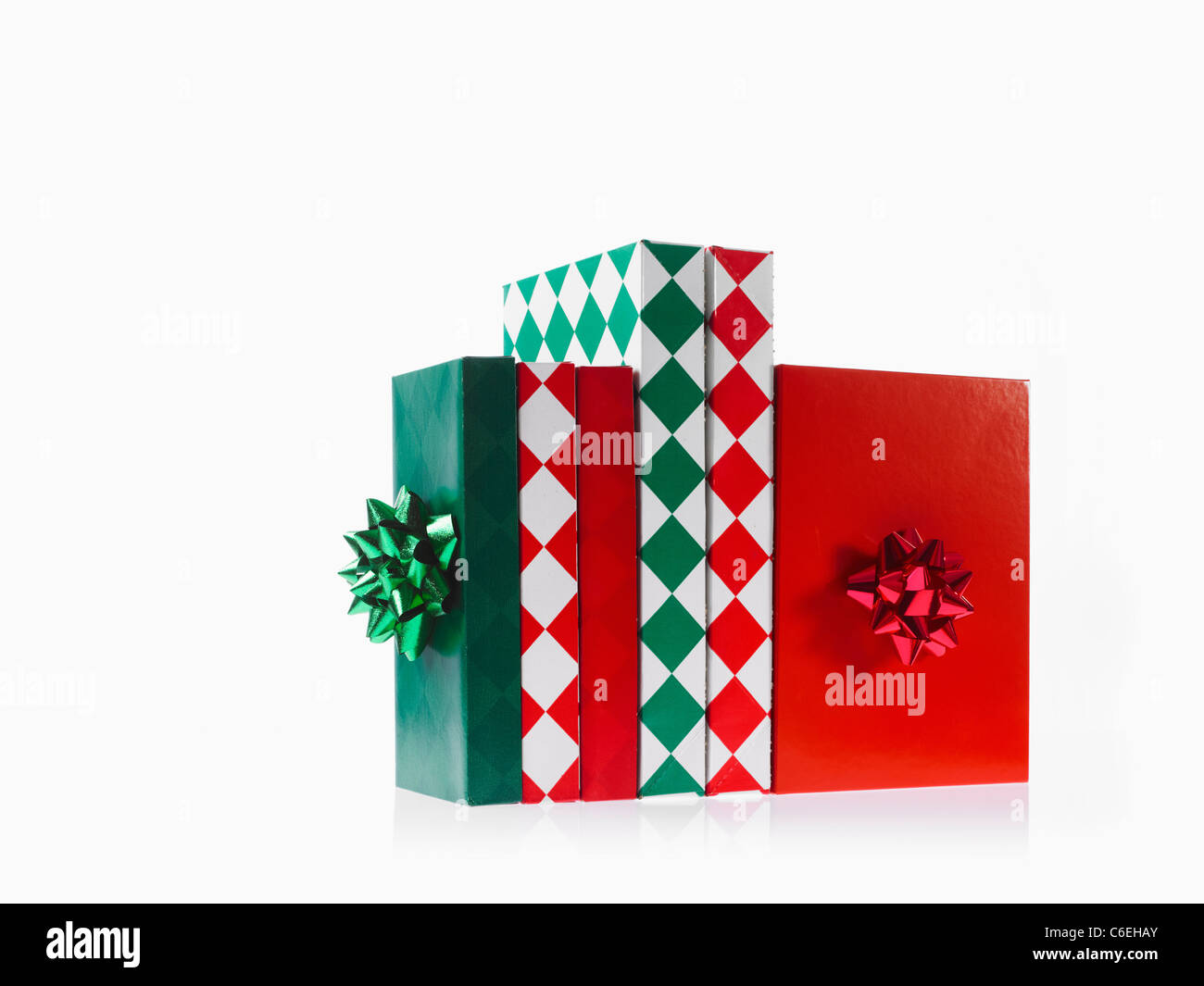 Three boxes with ribbons, studio shot Stock Photo - Alamy Three boxes with ribbons, studio shot Stock Photo - Alamy
