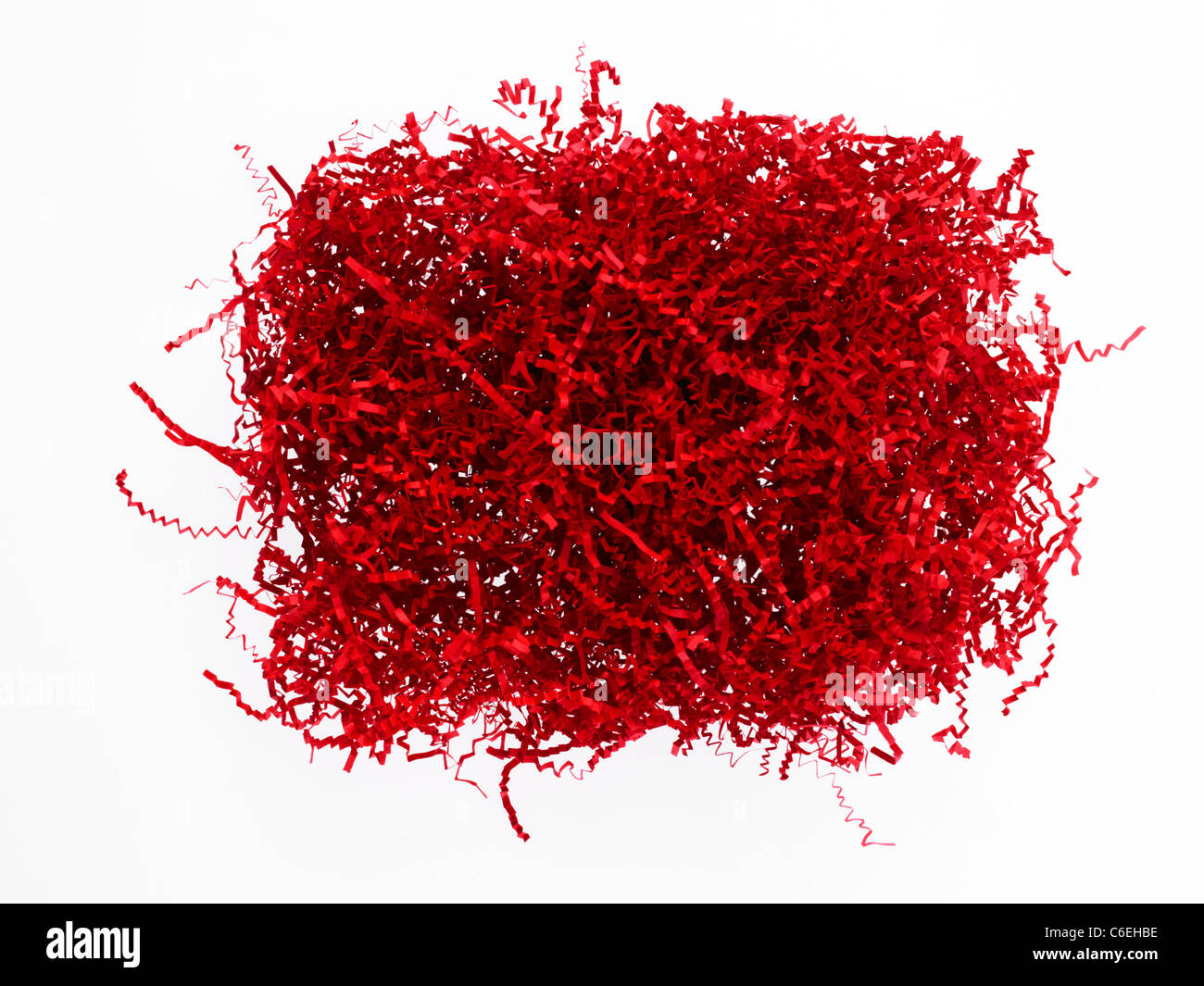 Studio shot of red package material Stock Photo - Alamy
