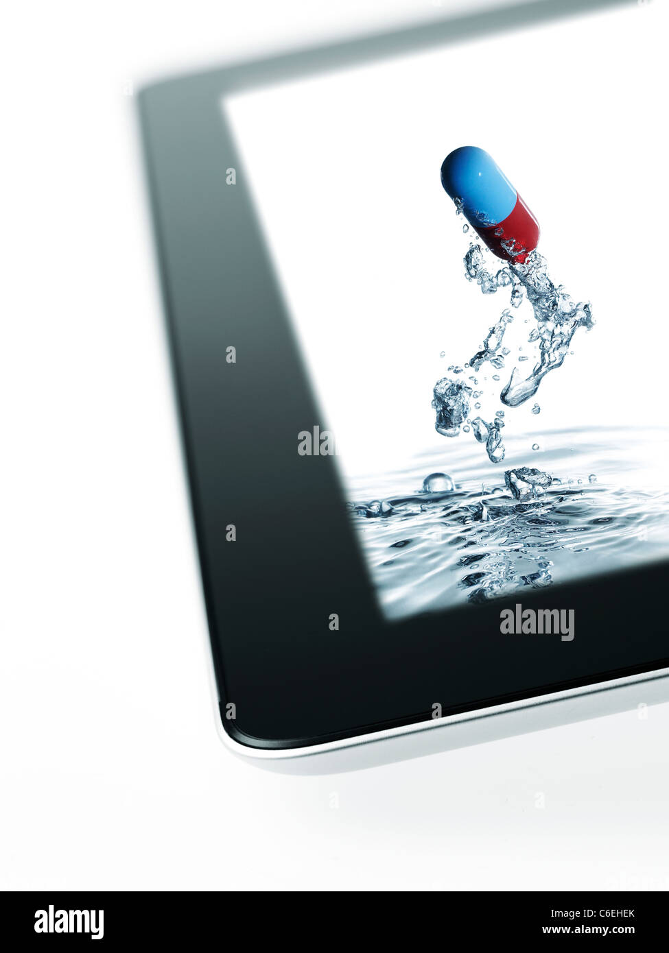 Close up shot tablet Cut Out Stock Images & Pictures - Alamy