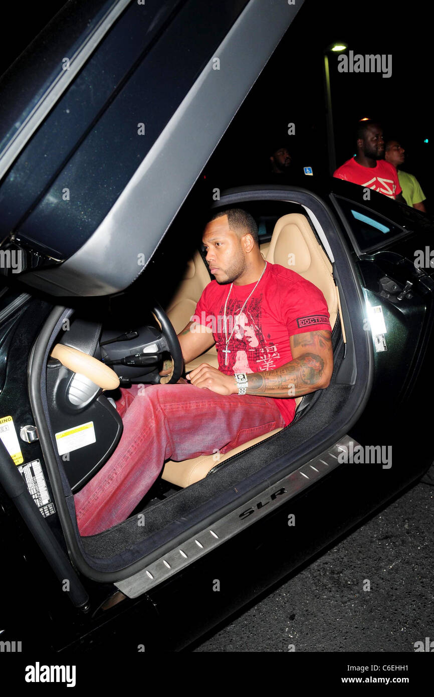 Rapper Flo Rida arriving at Club Play for a performance Miami Beach ...