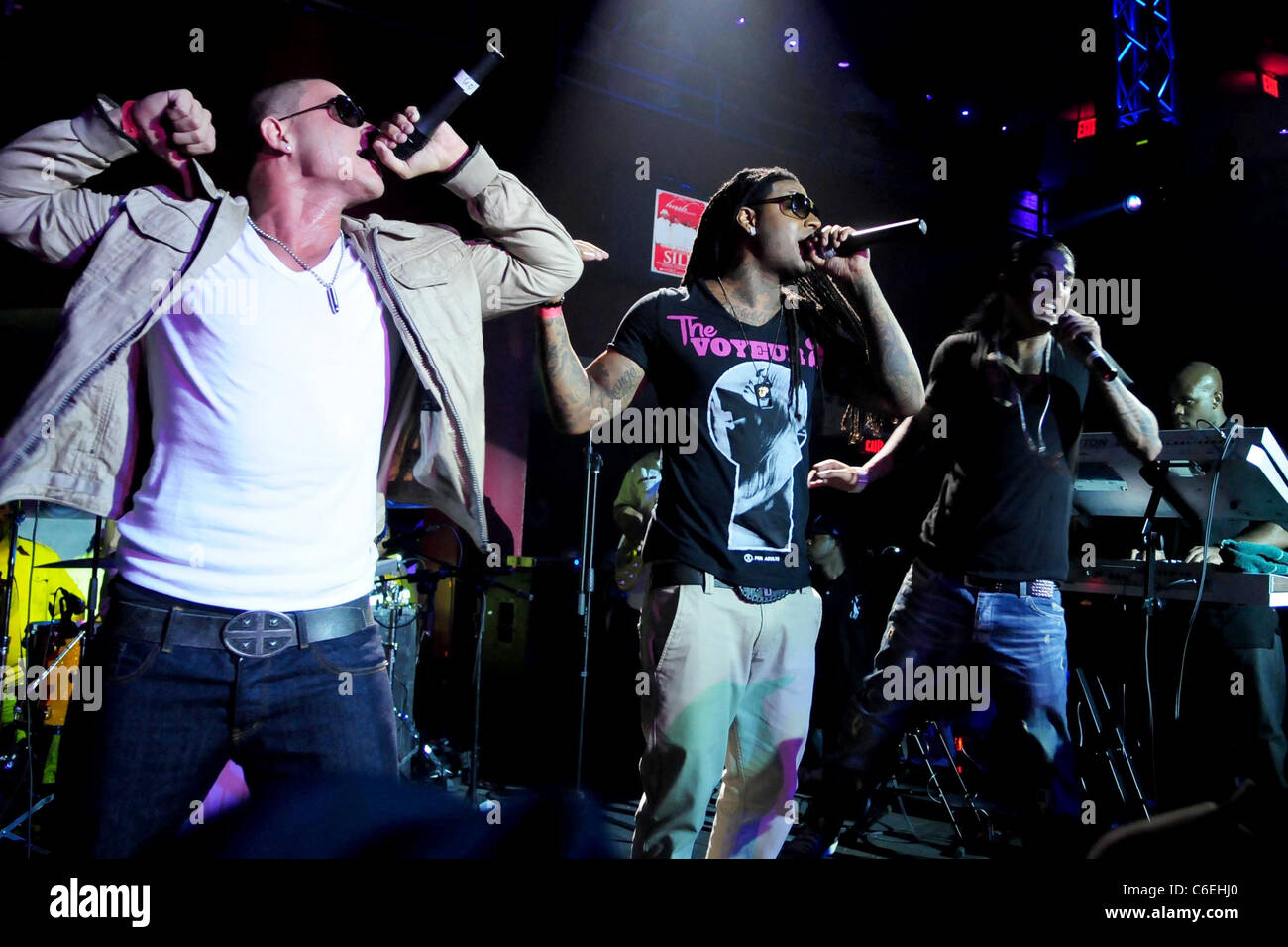 Penny, Rude Boi and Pretty Sly of Git Fresh performing at Club Play ...